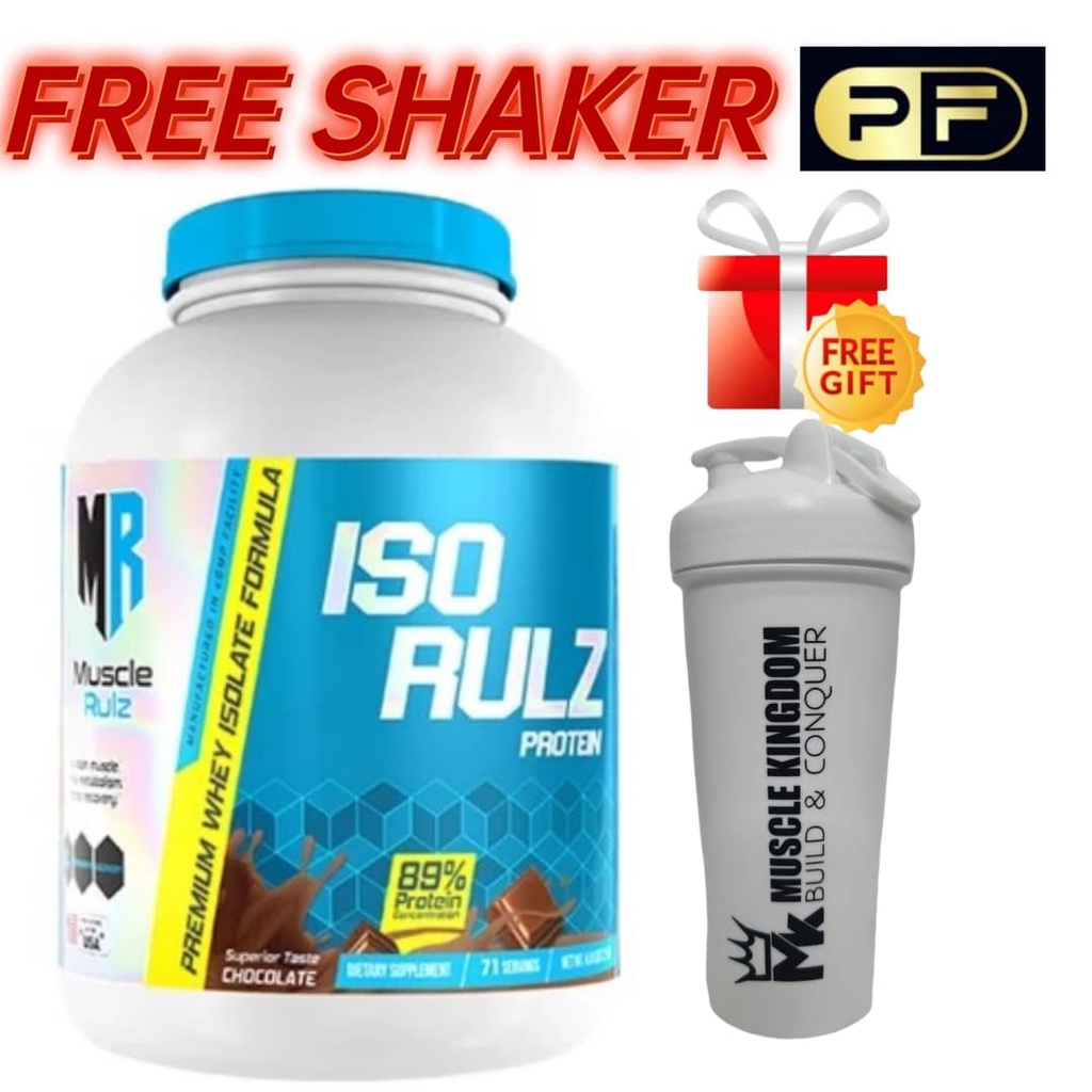MUSCLE RULZ ISO RULZ 4.4LBS (FREE SHAKER) LEAN BADAN CANTIK FITNESS ...