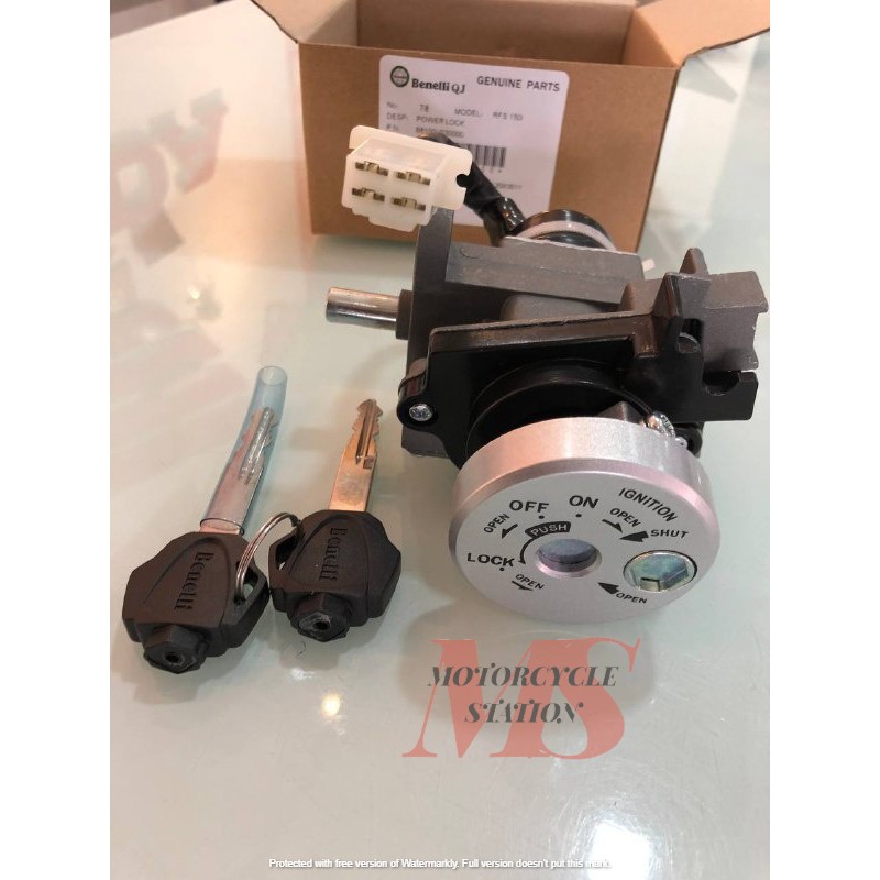 BENELLI RFS 150 KEY SET ORIGINAL 100% KEY LOCK ASSY | Shopee Malaysia