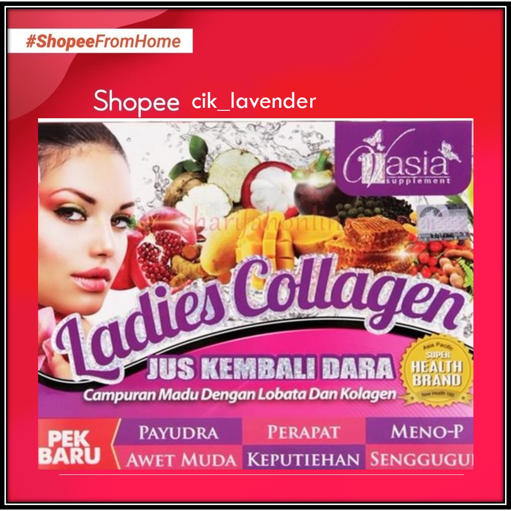 VASIA LADIES COLLAGEN V ASIA JUS - BOTOL @ KOTAK | Shopee Malaysia