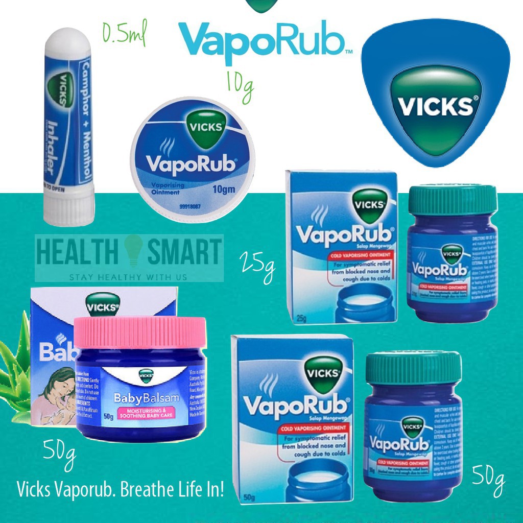 VICKS VAPO RUB 10G/20G/50G/INHALER/BABY BALSAM | Shopee Malaysia