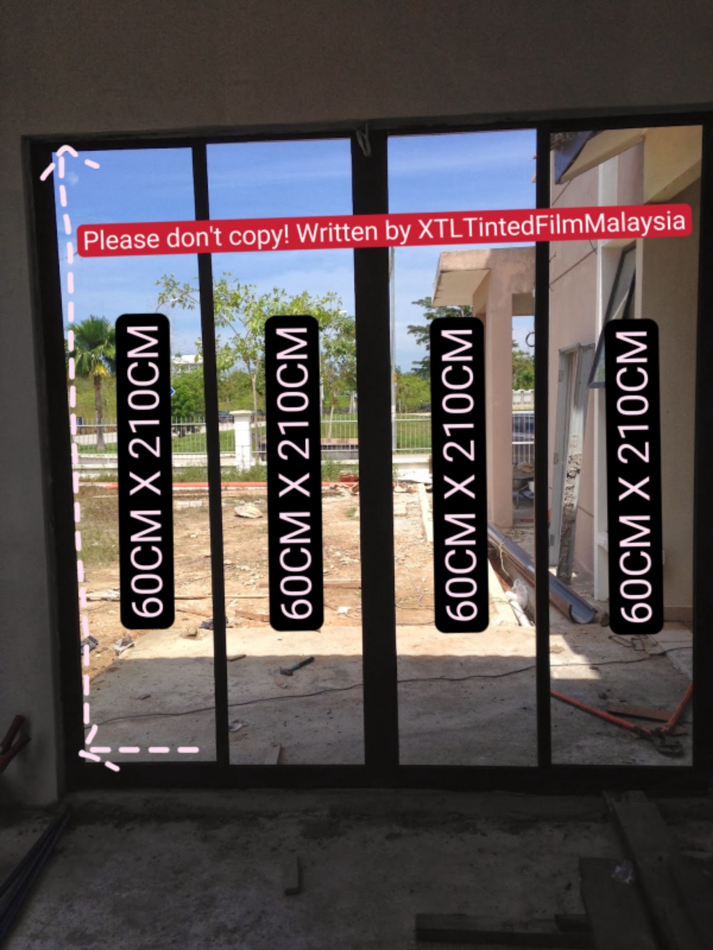 ×NO COD TQ× Tinted Silver VLT 50 15 5 Tinted Rumah/House Window Film ...