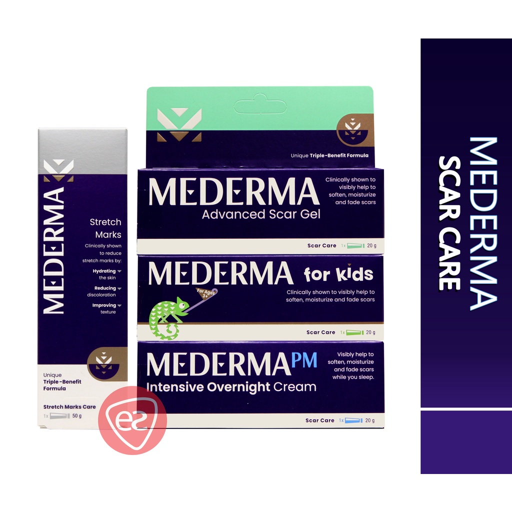 MEDERMA ADVANCED SCAR GEL 20G / MEDERMA FOR KIDS 20G / MEDERMA PM ...