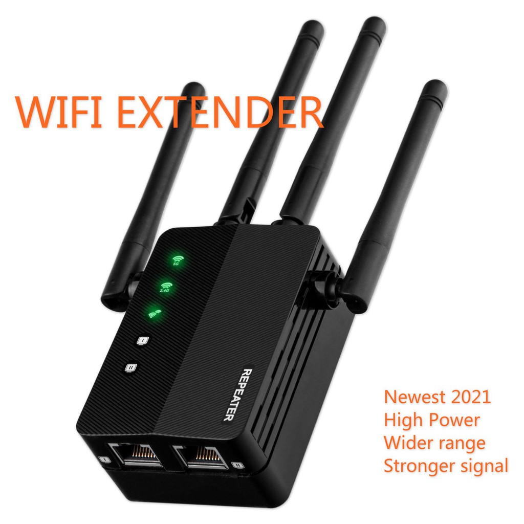 2021 Newest High-power 1200m Repeater Wifi Signal Amplifier 2.4Ghz and ...