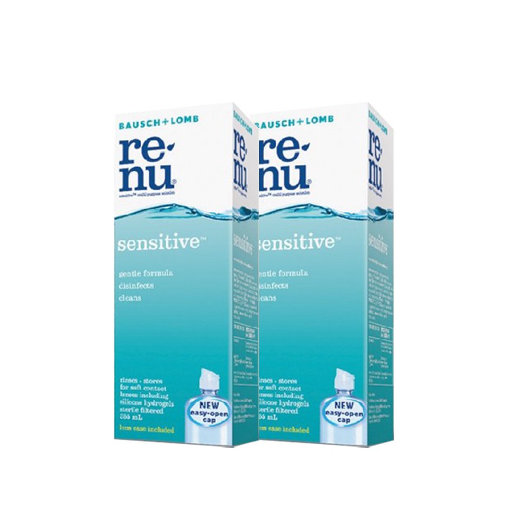 Bausch & Lomb Renu Sensitive Contact Lens Solution 355ml x 2 (exp: 04/ ...