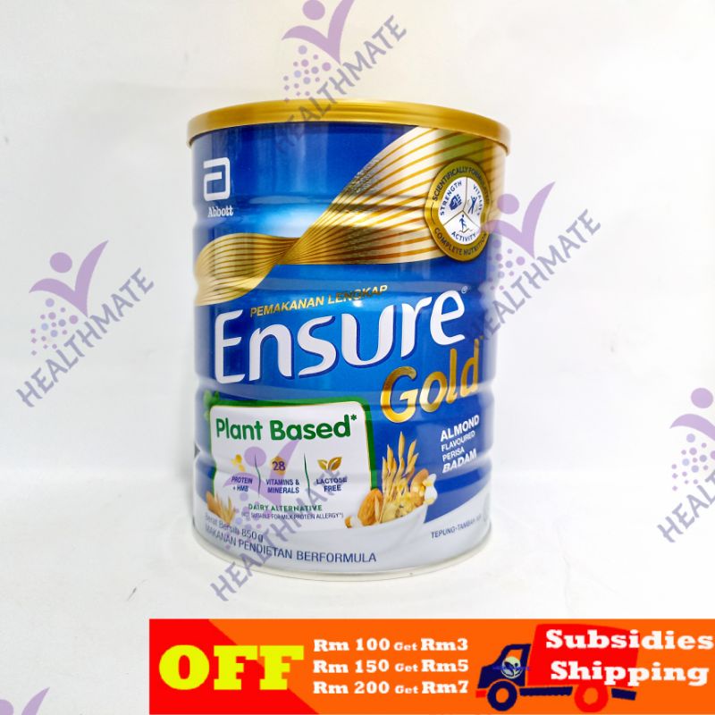 ABBOTT Ensure Gold Plant Based Almond (850G) | Shopee Malaysia