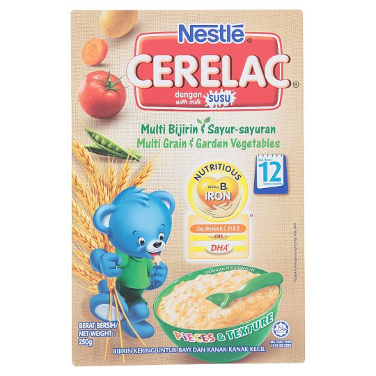 Nestlé Cerelac Multi Grain & Garden Vegetables Infant Cereal with Milk ...