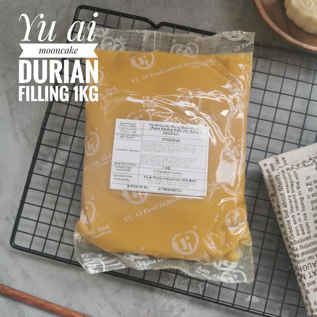 Yu-ai MOONCAKE FILLING DURIAN SOFT FILLING 1kg | Shopee Malaysia
