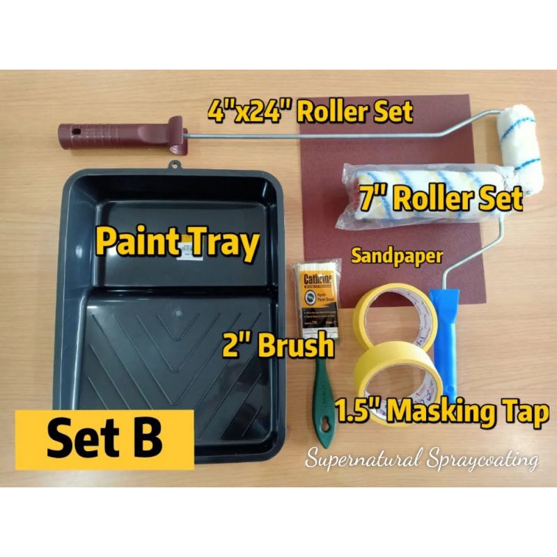 Painting Tools & Accessories Set | Paint Tray | Paint Brush | Paint ...