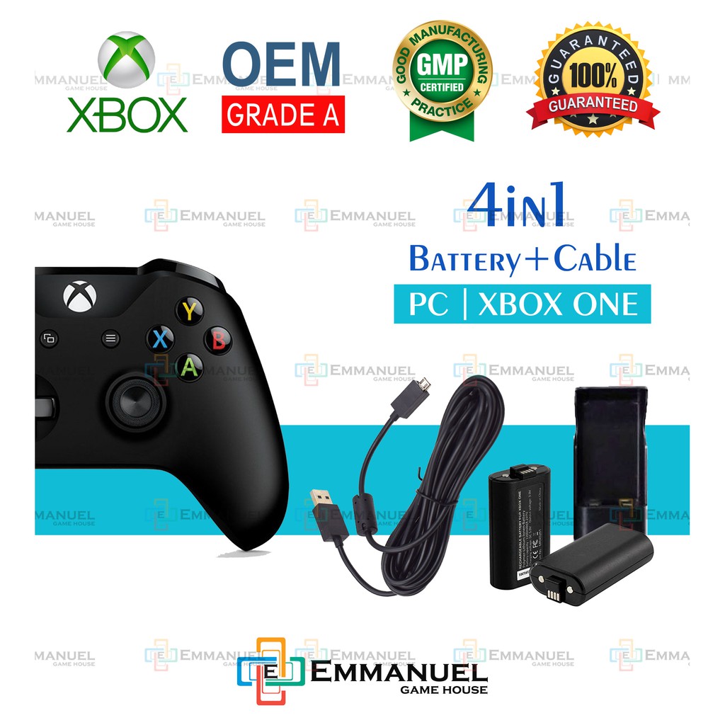 XBOX One Wireless Controller Rechargeable Battery Pack / Charging Kit ...