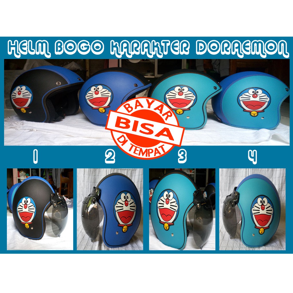 Bogo DORAEMON RETRO Adult Helmet | Shopee Malaysia