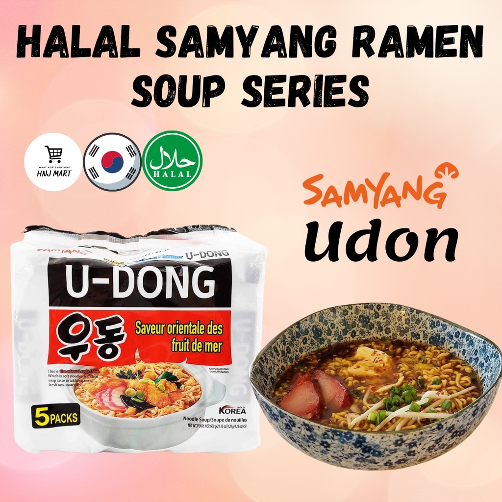Halal Samyang Ramen Series 6 Flavours [Seafood / Udon / Sutah / Classic ...