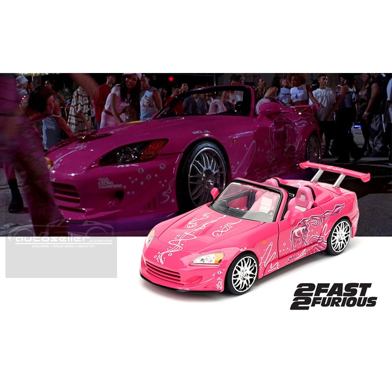 FAST & FURIOUS MOVIE CAR - SUKI's HONDA S2000 1:24 DIECAST MODEL CAR ...