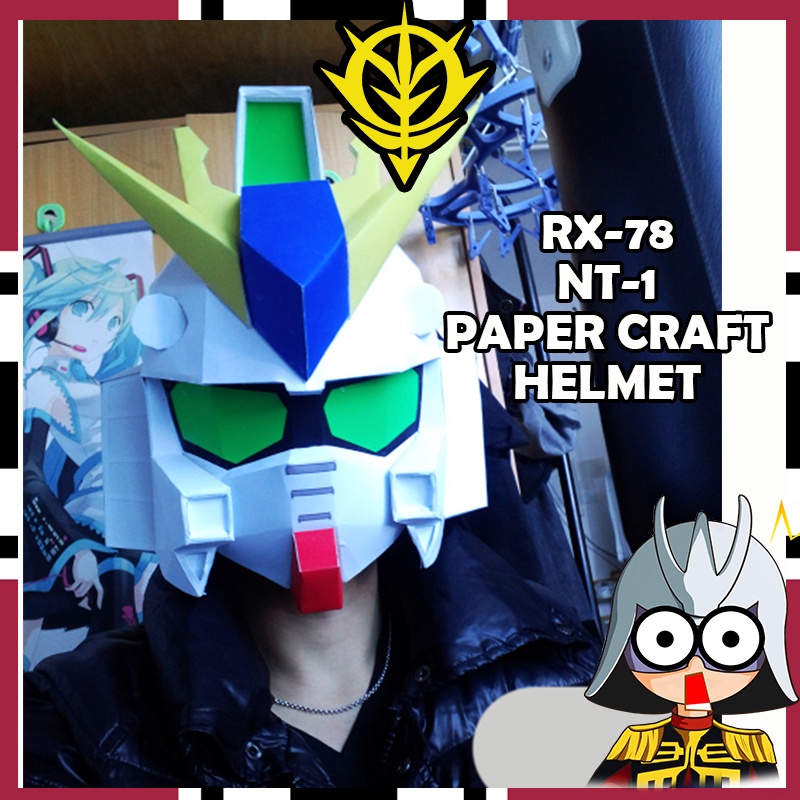 GUNDAM RX93 NU GUNDAM HEAD DIY PAPER CRAFT MODEL KITS | Shopee Malaysia