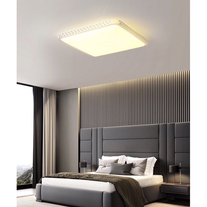 3 color LED Ceiling Light Surface Mounted Ceiling Lamp 20”500MM Lampu ...
