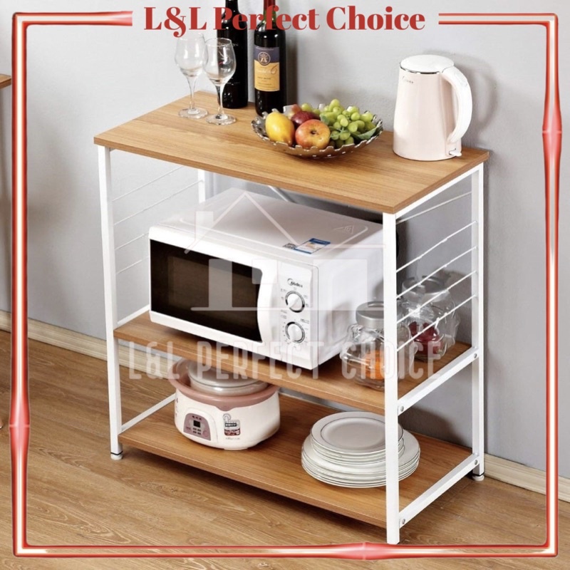 3 Tier Kitchen Shelf Home Living / Kitchen Storage Organizer / Rak ...
