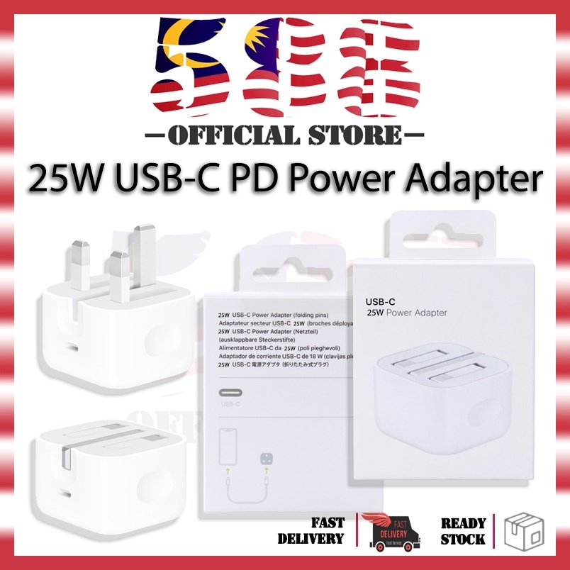 PD USB-C 25W Power Adapter with Cable Data Fast Charger PD/ 35W Dual ...