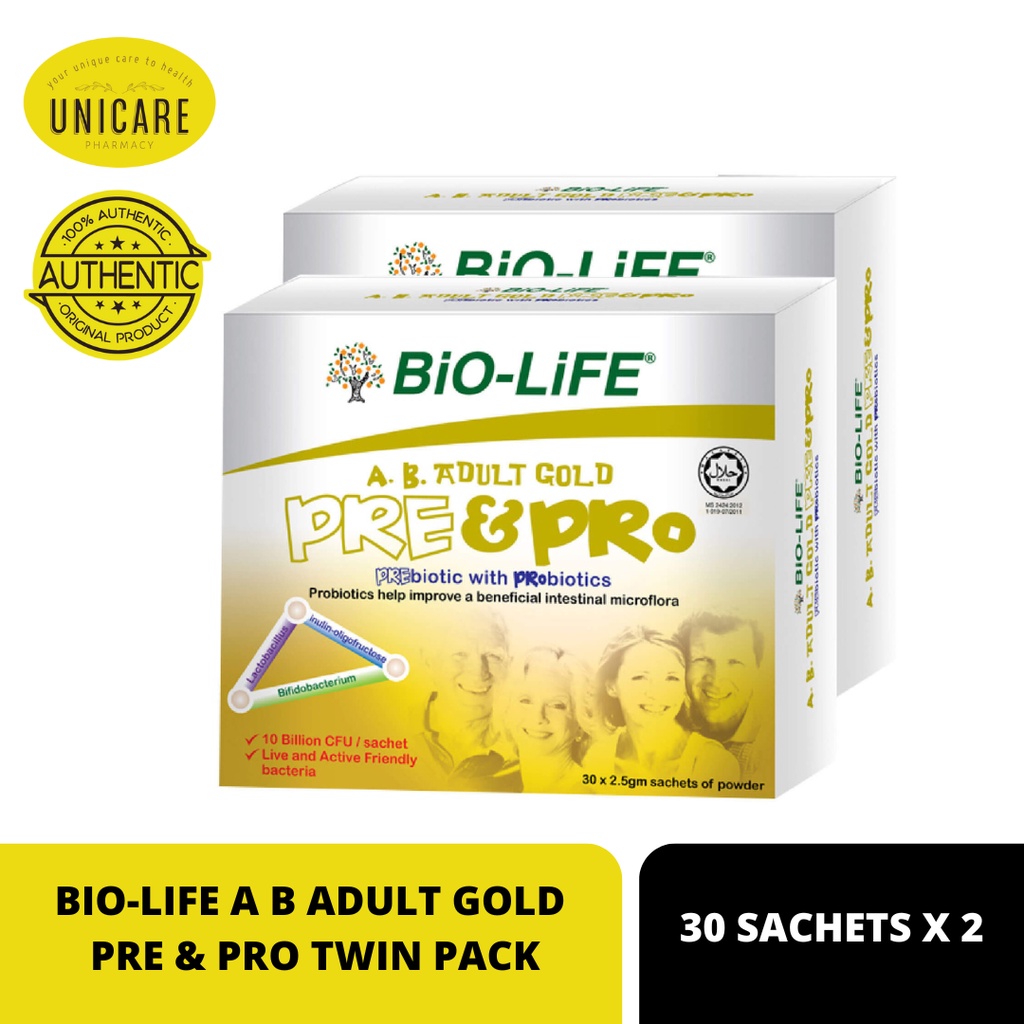 BIO-LIFE A B ADULT GOLD PRE & PRO 30S TWIN PACK | Shopee Malaysia