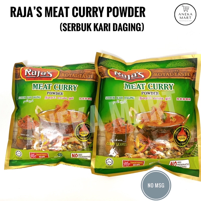 Raja's Meat Curry Powder/ Serbuk Kari Daging 【220g/450g】 | Shopee Malaysia