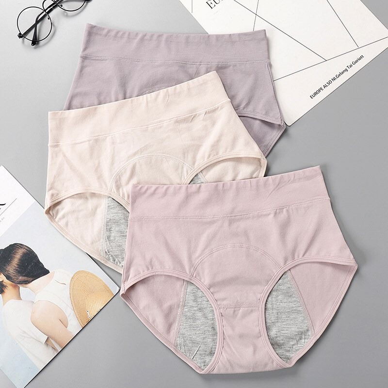 Ladies Menstrual Period Underwear Leak Proof Panties Cotton Ultra High ...