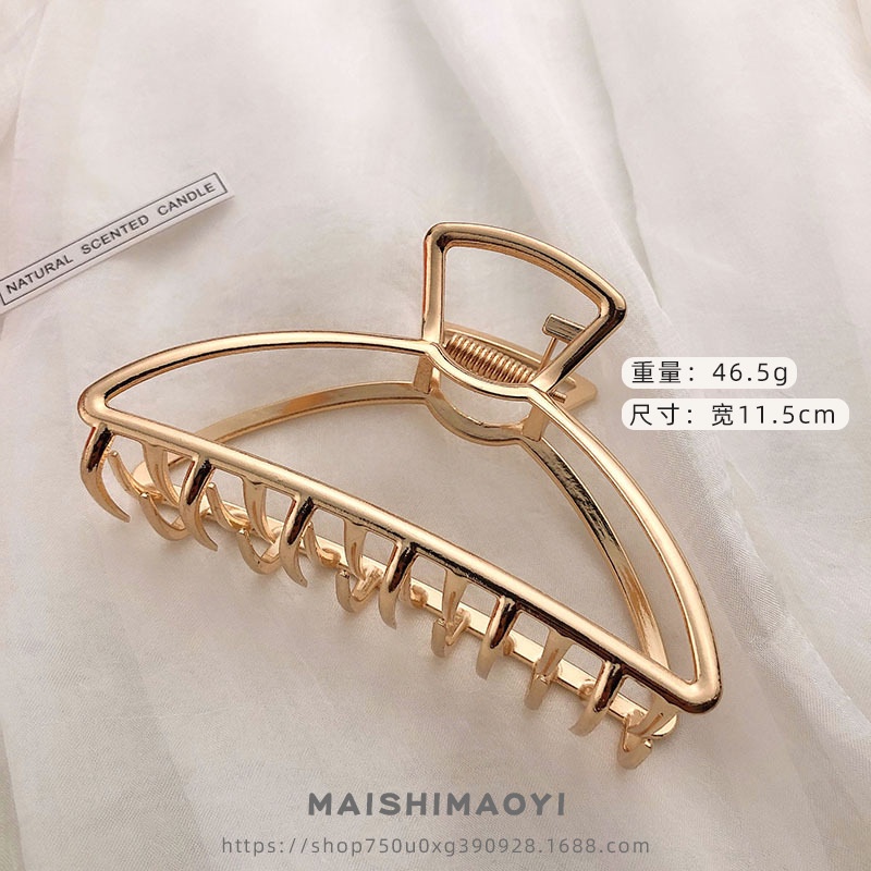 Malaysia Korean Hair Clip Shark Clip Metal Hair Accessories Pearl ...