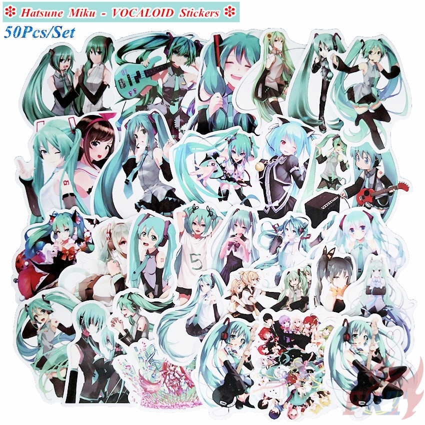 Hatsune Miku - Series 02 VOCALOID Stickers 50Pcs/Set Anime Fashion DIY ...