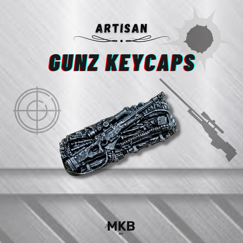Artisan GunZ/Guns/Gun Keycap for Mechanical Gaming Keyboard - 1u/Shift ...
