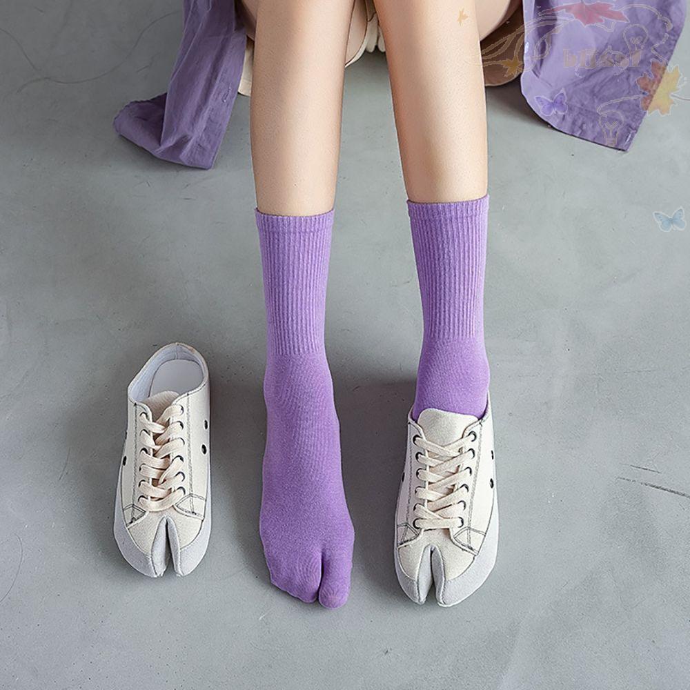 BLISS Fashion Long Tube Socks Comfortable Hosiery Two Finger Socks ...