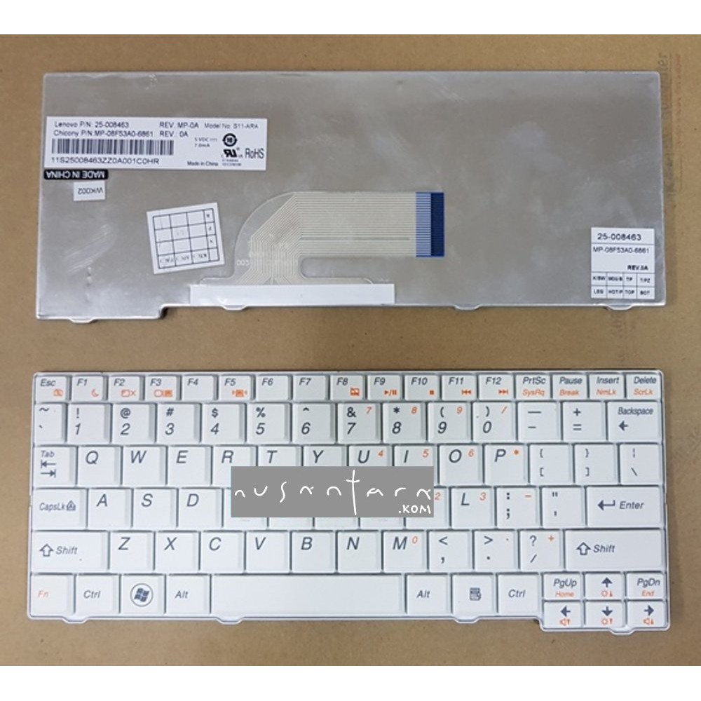 Lenovo Idehayu S10c S10 Laptop Keyboard Tab - @ 2 S10 Keyboard -@ 2c ...