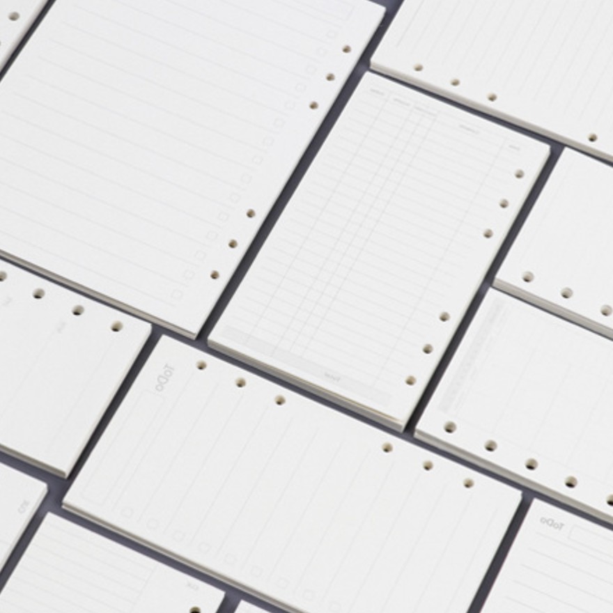 45 Sheets A5 A6 6 Holes Loose Leaf Notebook Refill Spiral Planner Inner ...