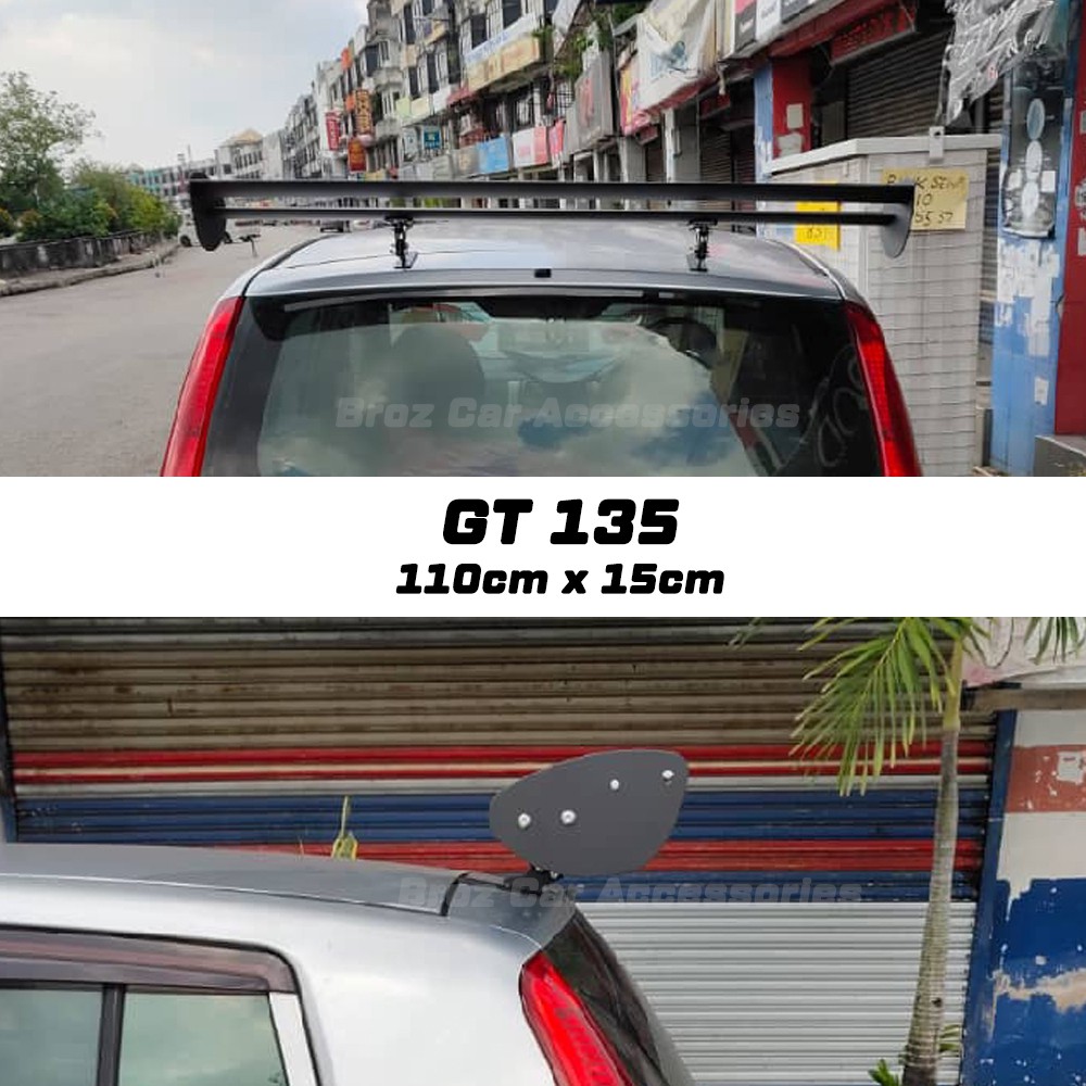 Universal Car Racing GT Wing Spoiler Powder Coated Aluminum Hatchback ...