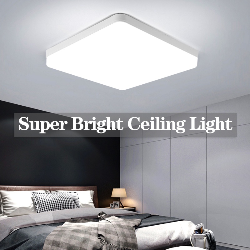 Led Ceiling Light Ceiling Lamp 20W 30W 50W Square Ceiling Lights Lampu ...
