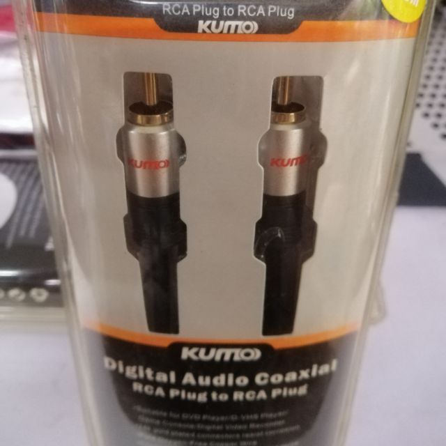 KUMO DIGITAL AUDIO COAXIAL RCA PLUG TO RCA PLUG 1.5 METERS | Shopee ...