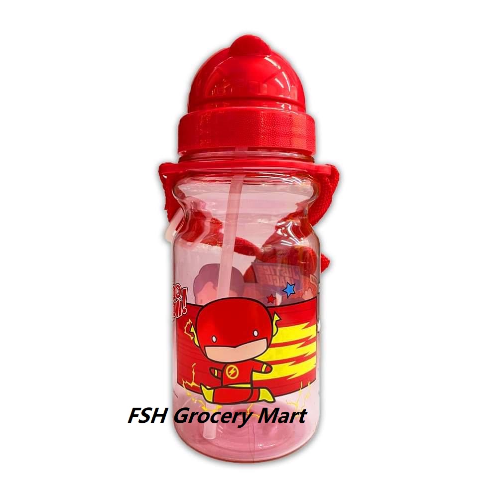 Huggies Superhero Bottle With Straw 300ML (Kids Water Bottle / Bottle ...