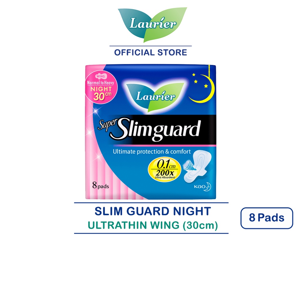 Laurier Super Slim Guard Night Sanitary Pads (30cm) | Shopee Malaysia