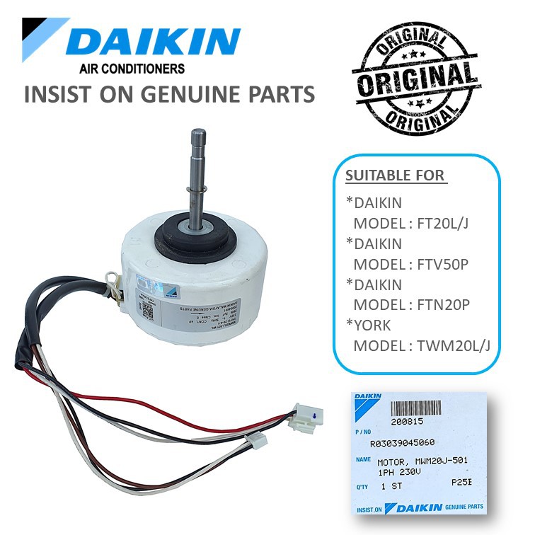 Dakin Original Genuine Parts Fan Motor For 2.0HP Air Conditioning ...