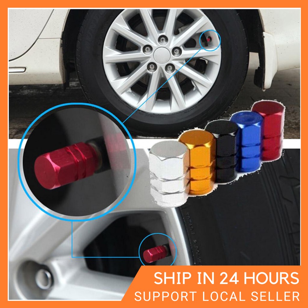 4pcs Aluminium Tyre Cap Wheel Tire Valves | Air Caps Protection | Myvi ...