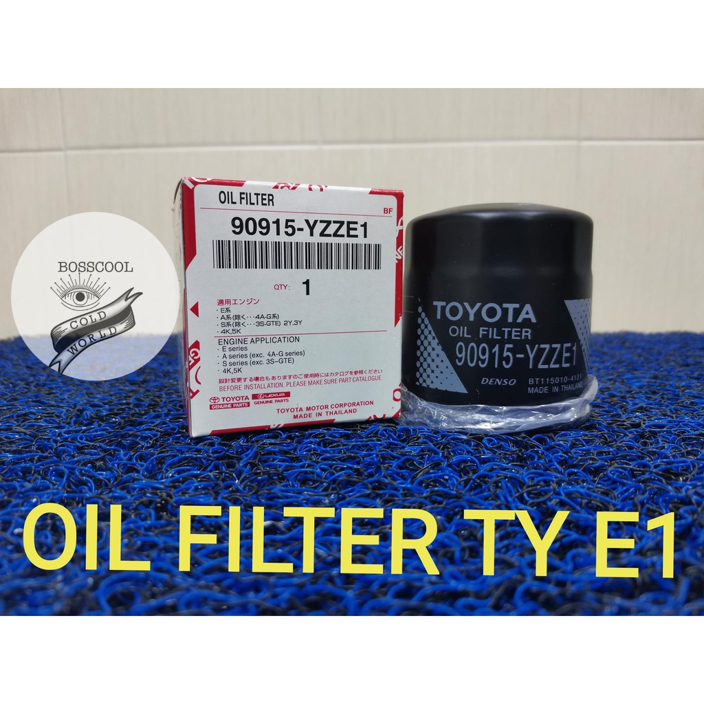 Toyota (100% Original) Oil Filter 90915-YZZE1 - Vios/Altis/Camry/Wish/Avanza/Unser/Yaris/ (E1 ...