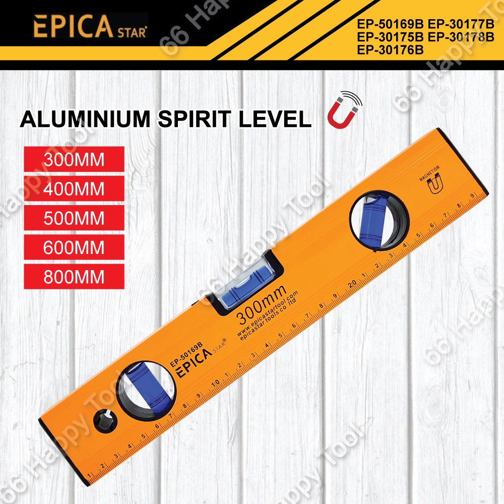 EPICA STAR Aluminum Spirit Level 300mm/400mm/500mm/600mm/800mm ...