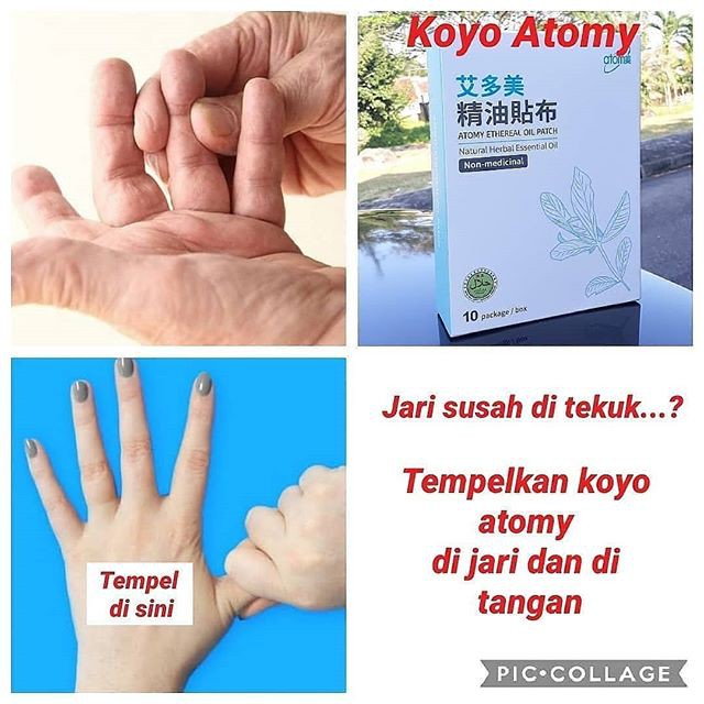 Atomy Ethereal Oil Patch - Koyok provide cooling and soothing pain ...