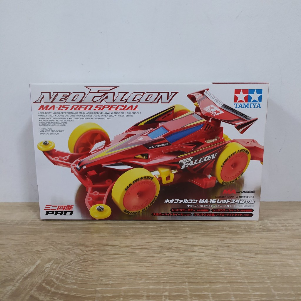 💯 Original Tamiya Mini 4WD Neo Falcon MA-15 Red Special 92313 | Shopee ...