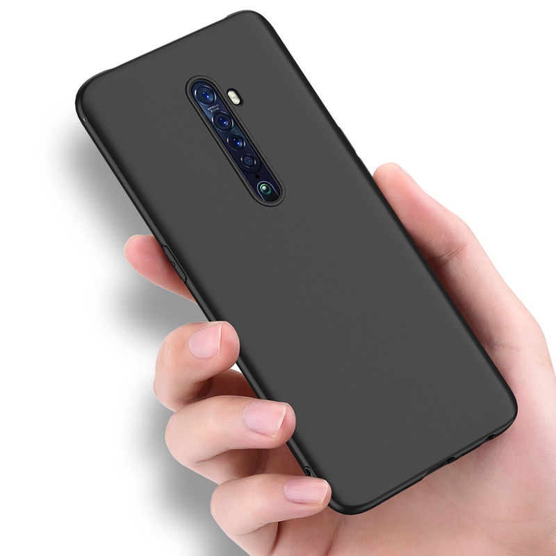 OPPO Reno 2 Case Black Matte Silicone Soft TPU Back Cover OPPO Reno 2 ...