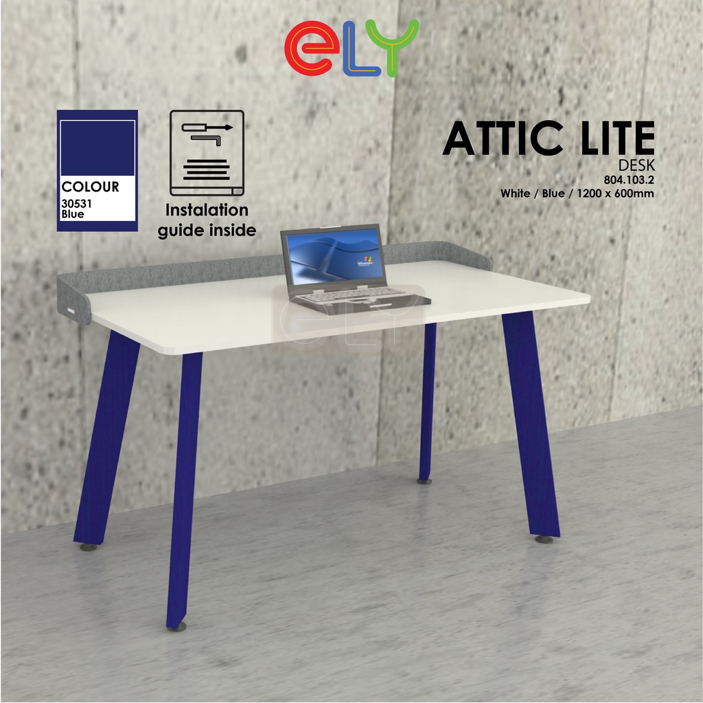 ELY Home Office Desk / Computer Table / Meja Komputer Modern Design ...