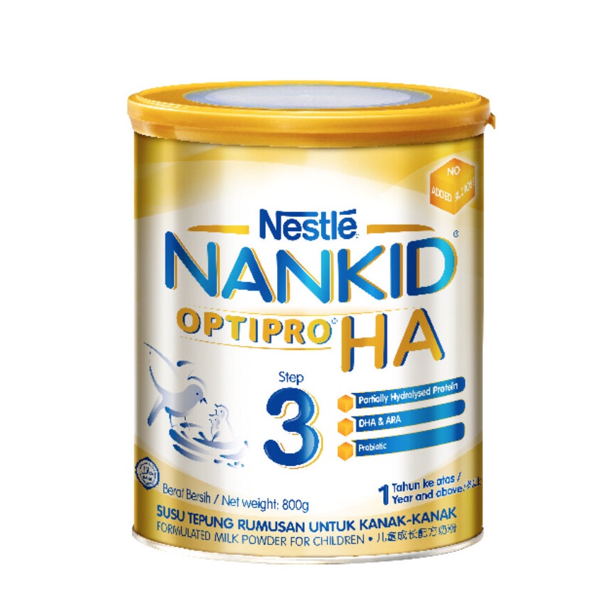 Nestle Nankid Optipro HA Stage 3 Hypoallergenic (800g) | Shopee Malaysia