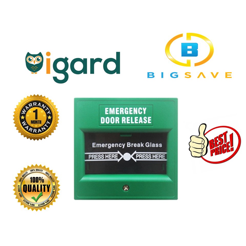 DOOR ACCESS EMERGENCY BREAK GLASS FIRE EXIT(DBG005) | Shopee Malaysia