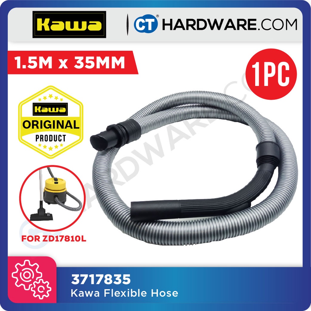 KAWA 3717835 FLEXIBLE HOSE 1.5M X 35MM FOR ZD178-10L VACUUM CLEANER ...
