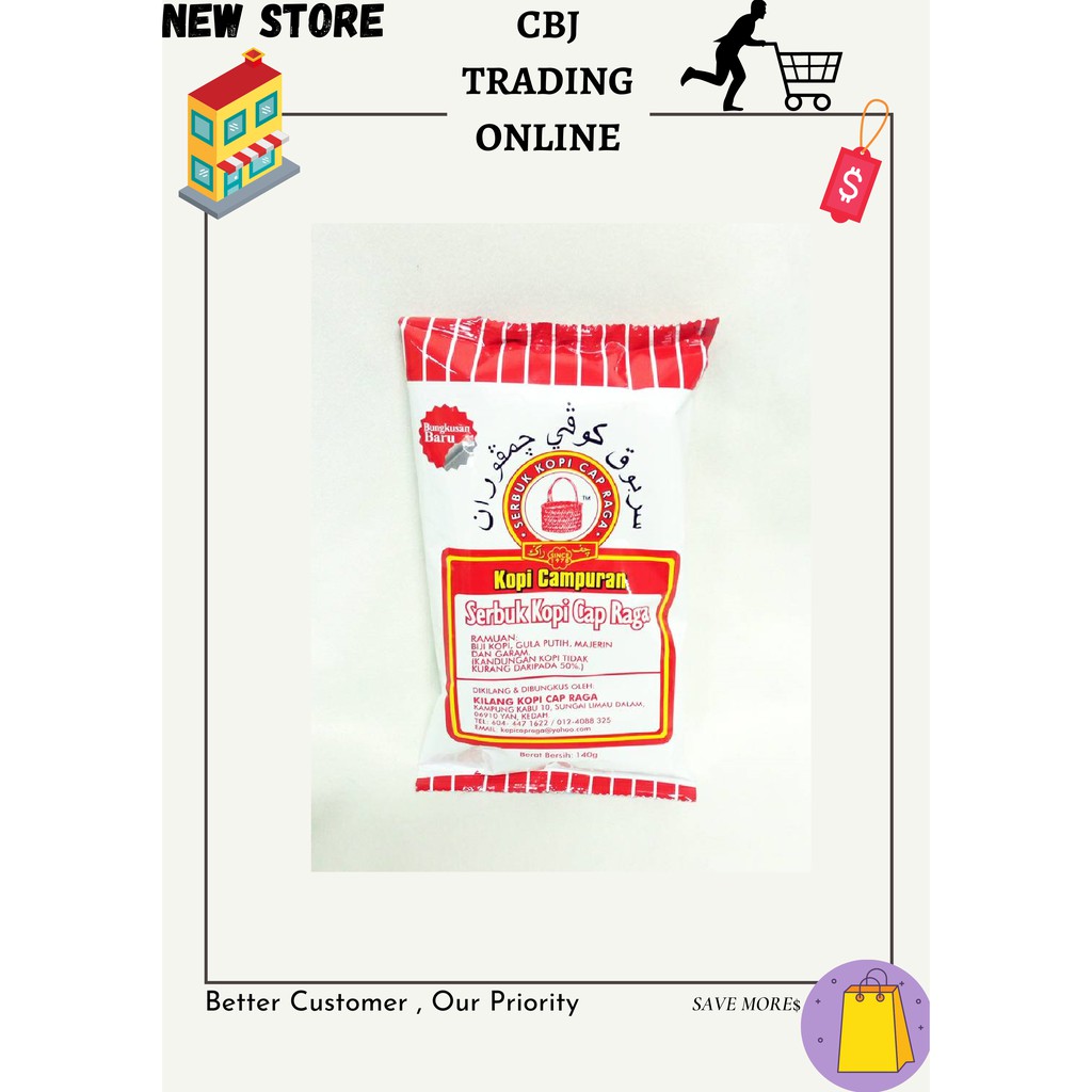 Kopi Kedah Kopi Cap Raga (Serbuk Halus & Kasar) Citarasa Kampung ...