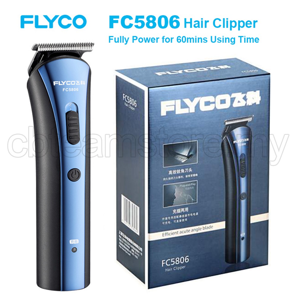 Flyco FC5806 Hair Clipper with Head Washable 8Hours Charing 60Mins Using Time Powerful System ...