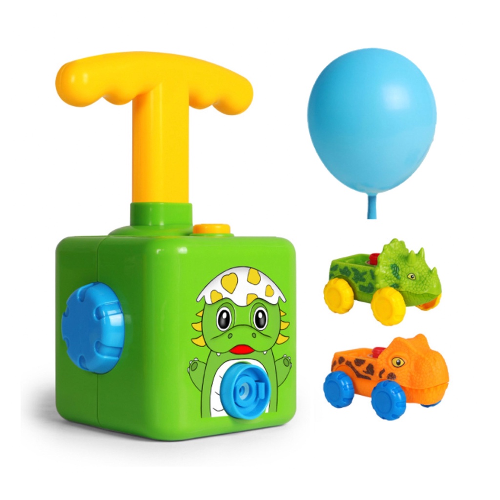 Air Pressure Inertial Pumping Balloon Push Car Rocket Toy FREE Balloon ...