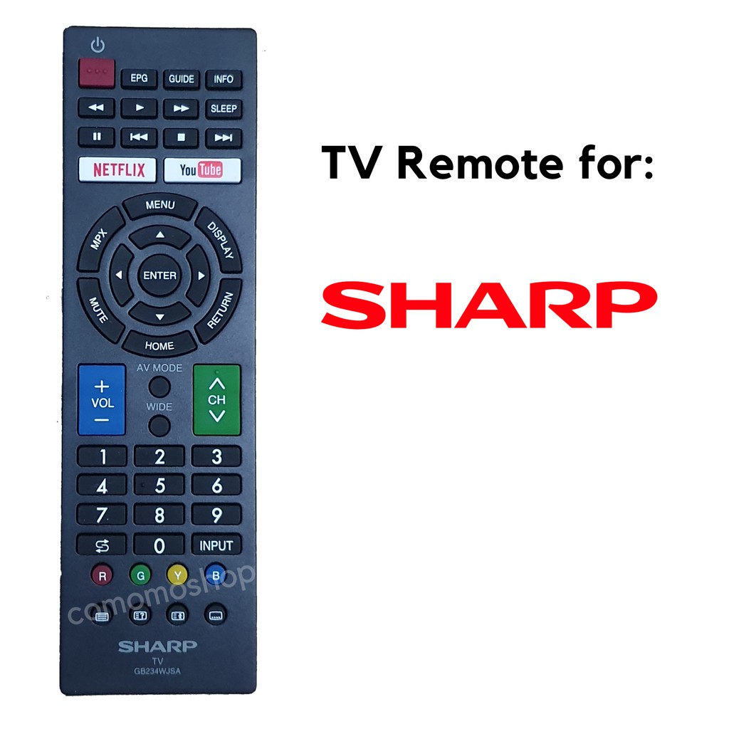 Sharp TV remote control GB234WJSA GB275WJSA GB254WJSA LC-32L400M LC ...