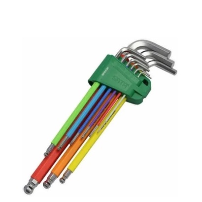 SATA 09101CH Colour Series 9PC Extra Long ALLEN Hex Key 1.5MM-10MM ...
